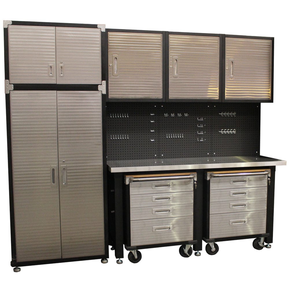 MAXIM 10 Piece Garage Storage System+ Mounting Kit - Workbench, Uprigh ...