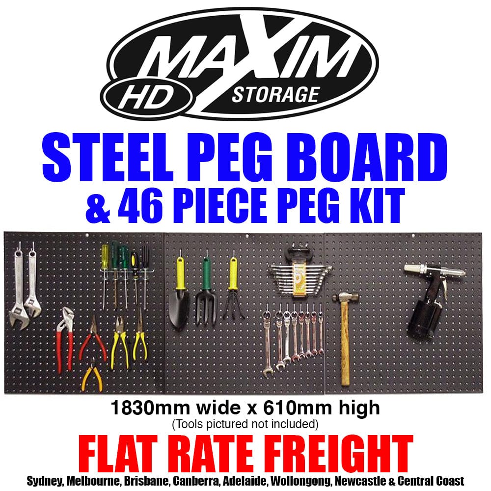 MAXIM HD Steel Pegboard and Peg Kit – Just Pro Tools