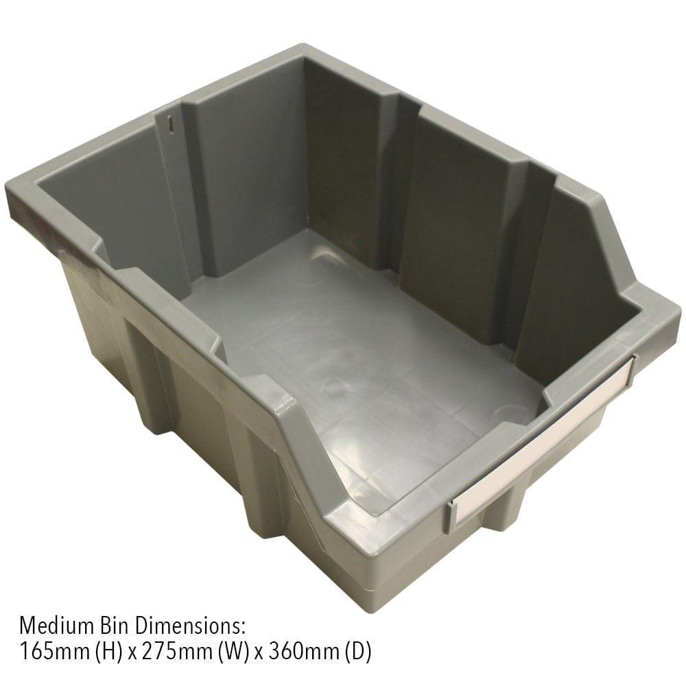 Set of 3 Medium Size Bins for the 8 Shelf Commercial Bin Rack – Just ...