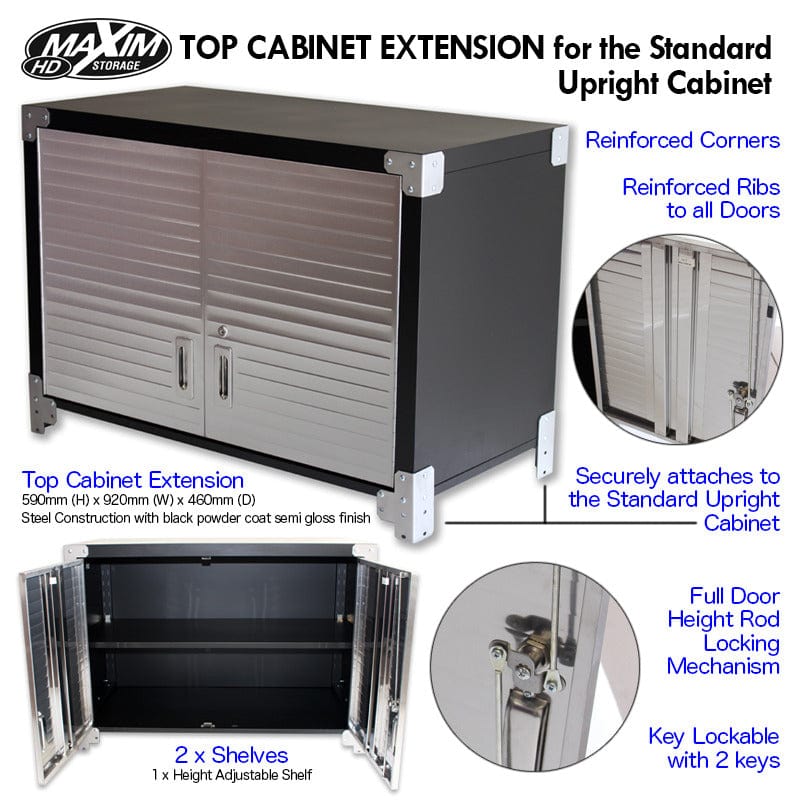 MAXIM HD Top Cabinet Extension - for the Standard 36" Upright Storage ...