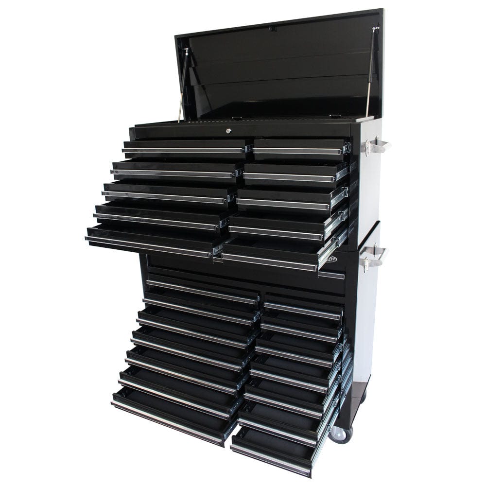 MAXIM 42" Black 25 Drawer Top Chest Roll Cabinet Toolbox – Just Pro Tools