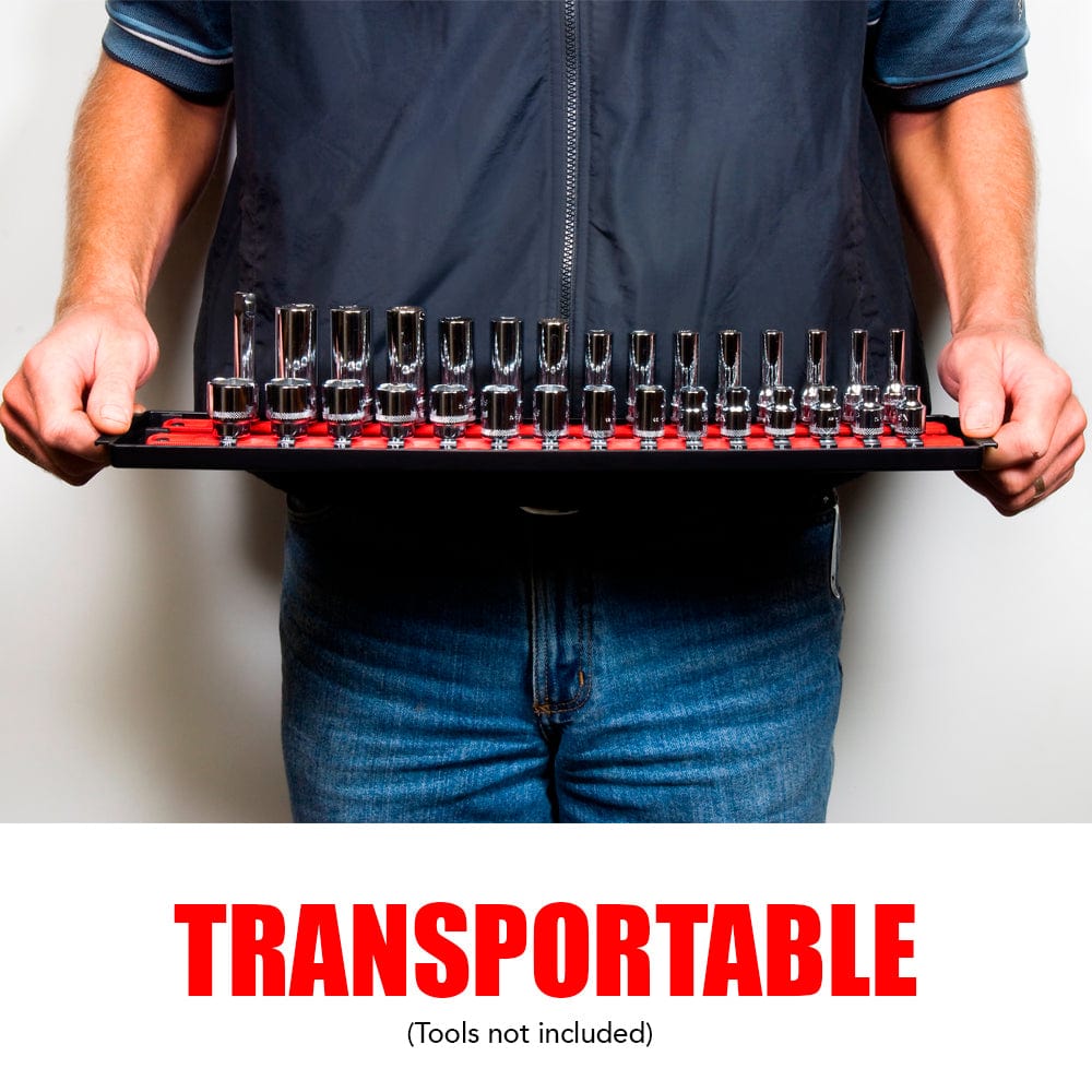 STEALTH 3 x 13" Rail 3/8" Twist Lock Socket Organiser with Tray – Just ...